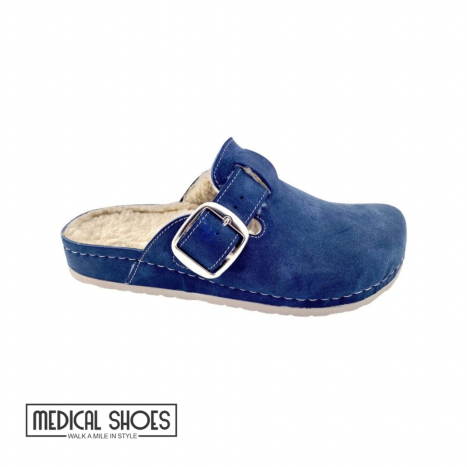 Una Zenske Sobne Papuce 322-Teget – Medical Shoes MNE