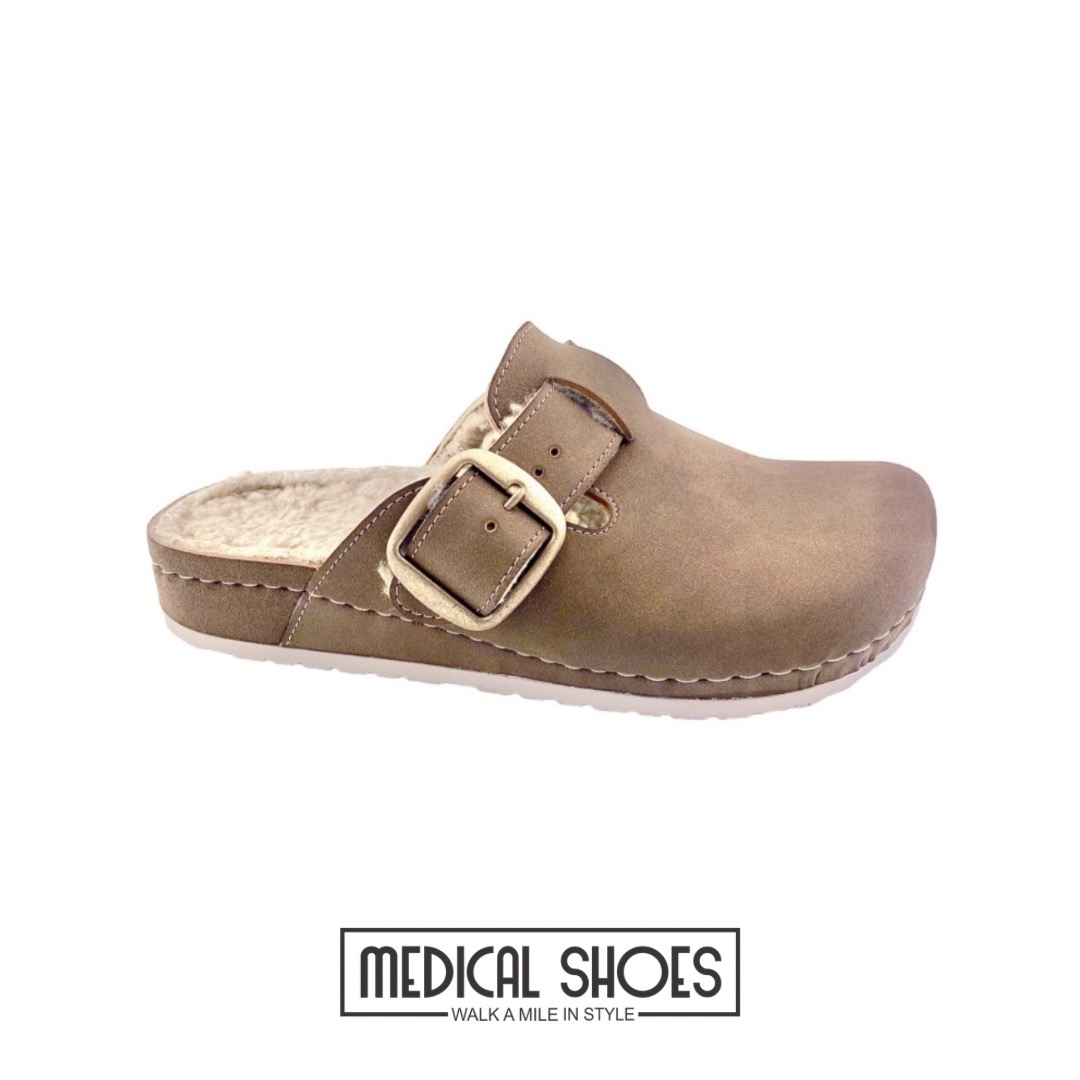 Una Zenske Sobne Papuce 322-Braon – Medical Shoes MNE