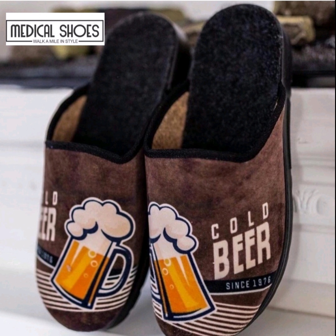 Muske Sobne Papuce 277-Beer – Medical Shoes MNE